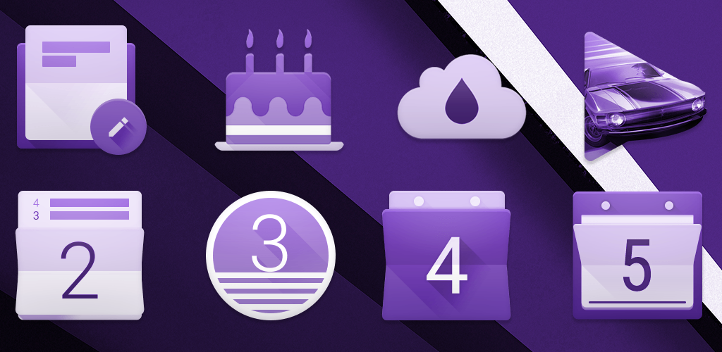 PURPLE - Icon Pack:Amazon.co.uk:Appstore for Android