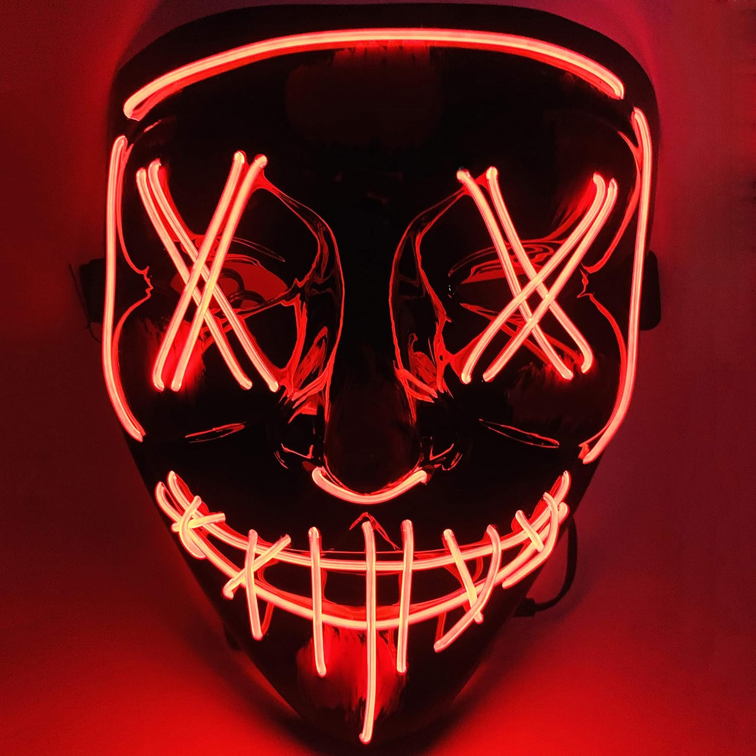 ZYJ-AWASA Light Up Mask Led Halloween Mask Light Up Scary Mask for ...