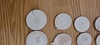 Amazon.com: Mini Assorted Size Natural Color Tree Bark Wood Slices ...