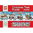 Amazon.com: Lego Christmas Train Puzzle | Four Connecting 100-Piece ...