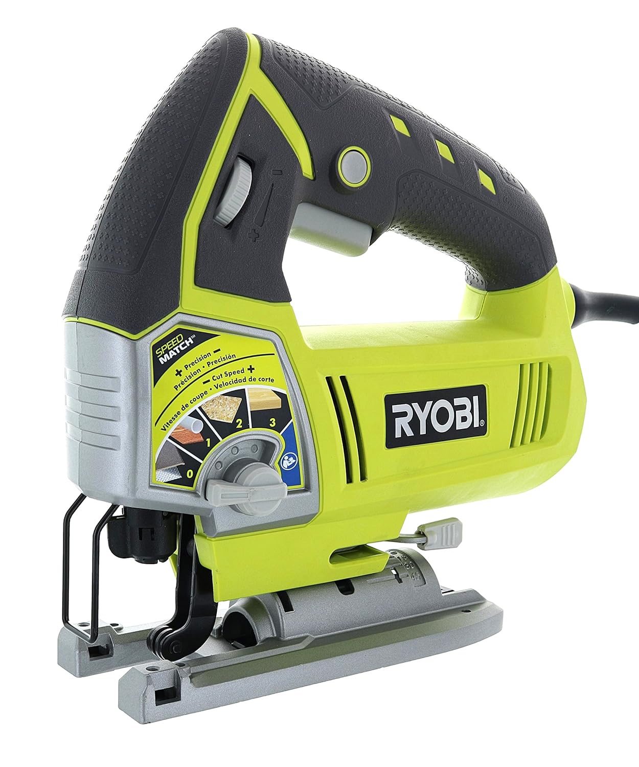 Ryobi JS481LG 4.8 Amp Corded Variable Speed T-Shank Orbital Jig Saw w ...