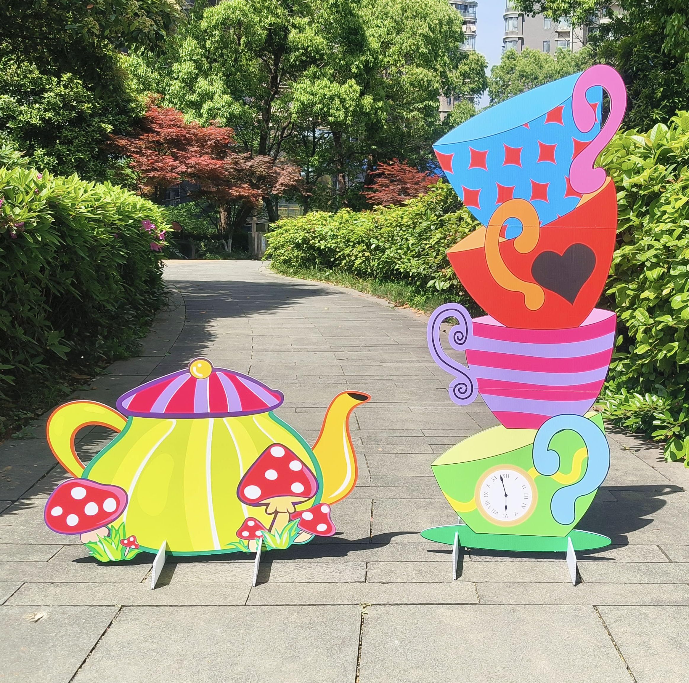 Alice Party Decorations Wonderland Yard Decor,Garden Tea Party ...