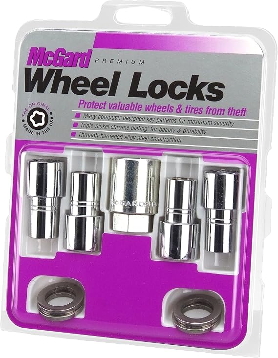 McGard 22140 Chrome Long Shank Wheel Locks (1/2" - 20 Thread Size ...