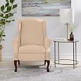 Amazon.com: SureFit Ultimate Stretch Suede Wingback Chair Slipcover ...
