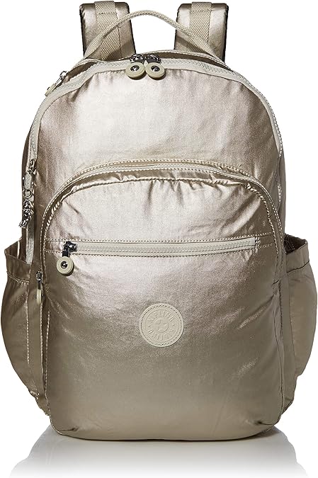 Kipling Women's Seoul Extra Large Laptop Backpack, Cloud Metal, One ...