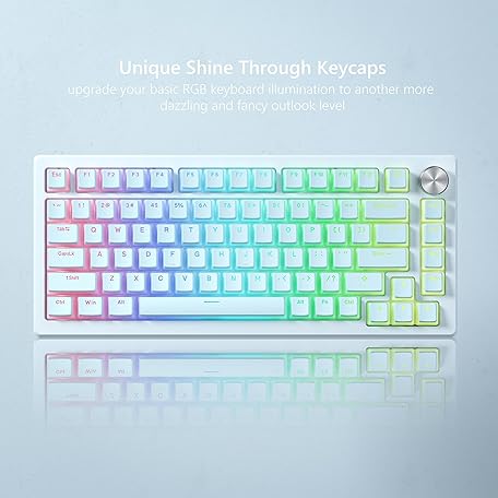 Mua Womier Pudding Keycaps, Blue PBT Keycaps 100 Percent Keyboard 130 ...
