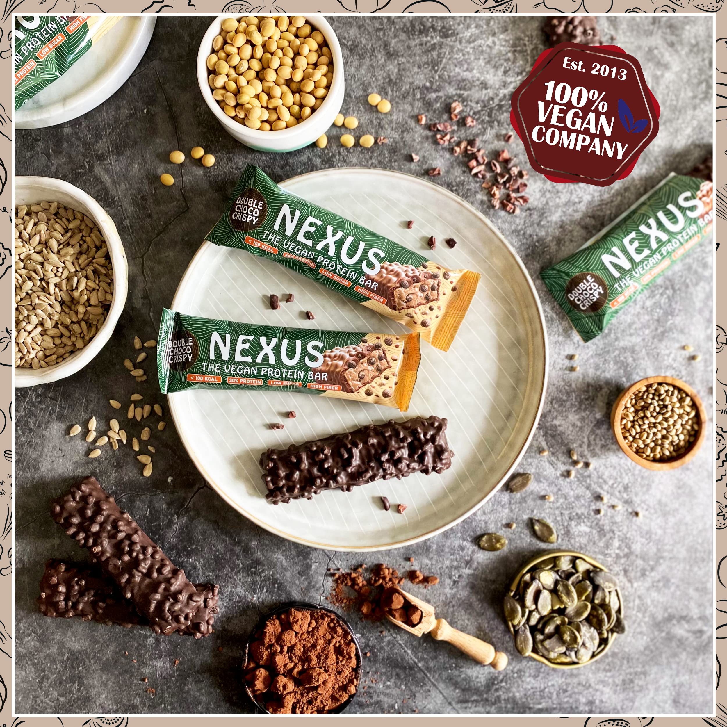 Mua Protein Bar Vegan Double Chocolate Crispy 12 x Nexus Protein Bar ...