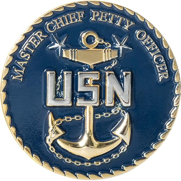 Us Navy Cap Device E9 Master Chief