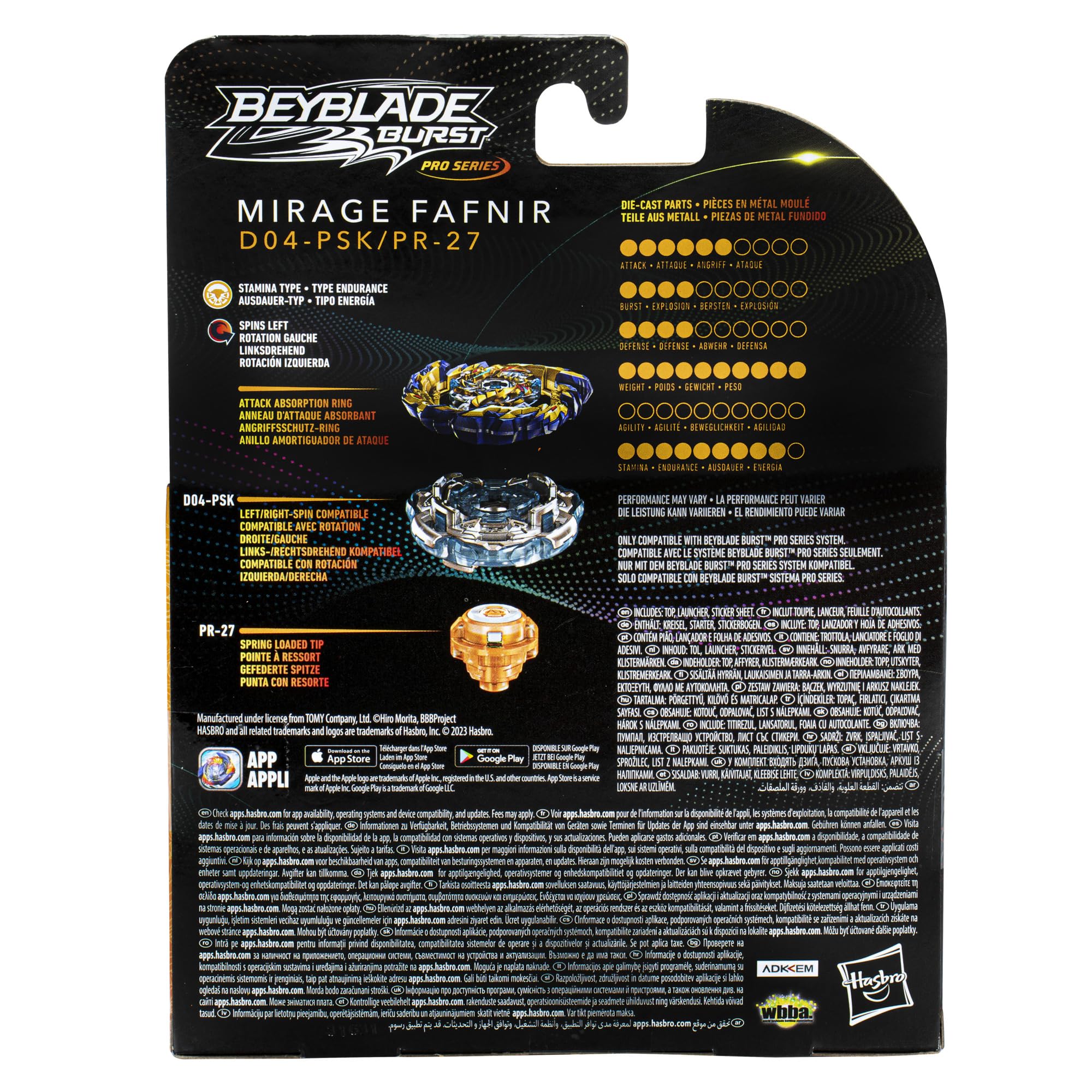 Mua Beyblade Burst Pro Series Mirage Fafnir Spinning Top Starter Pack ...