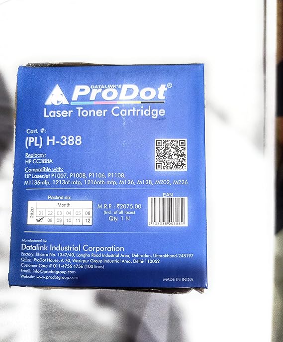 ProDot PLH - 388 Laser Toner Cartridge Replaces HP 388A: Amazon.in ...