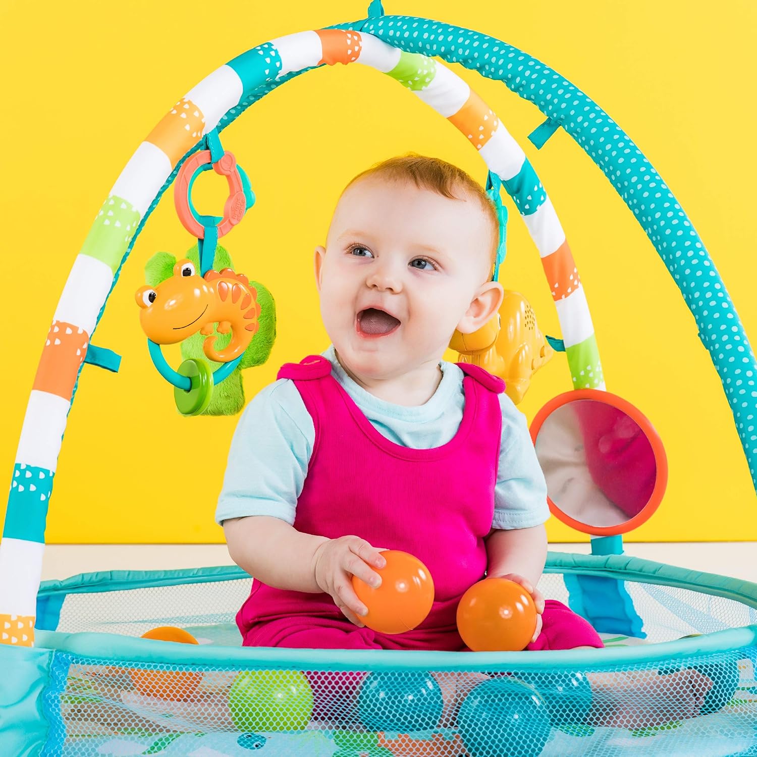 Bright Starts 4-In-1 Rounds Of Fun Activity Gym and Ball Pit – BigaMart