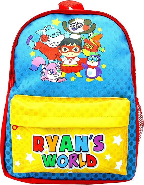 Ryan's World Backpack Ryans World School Backpack for Boys: Amazon.co ...