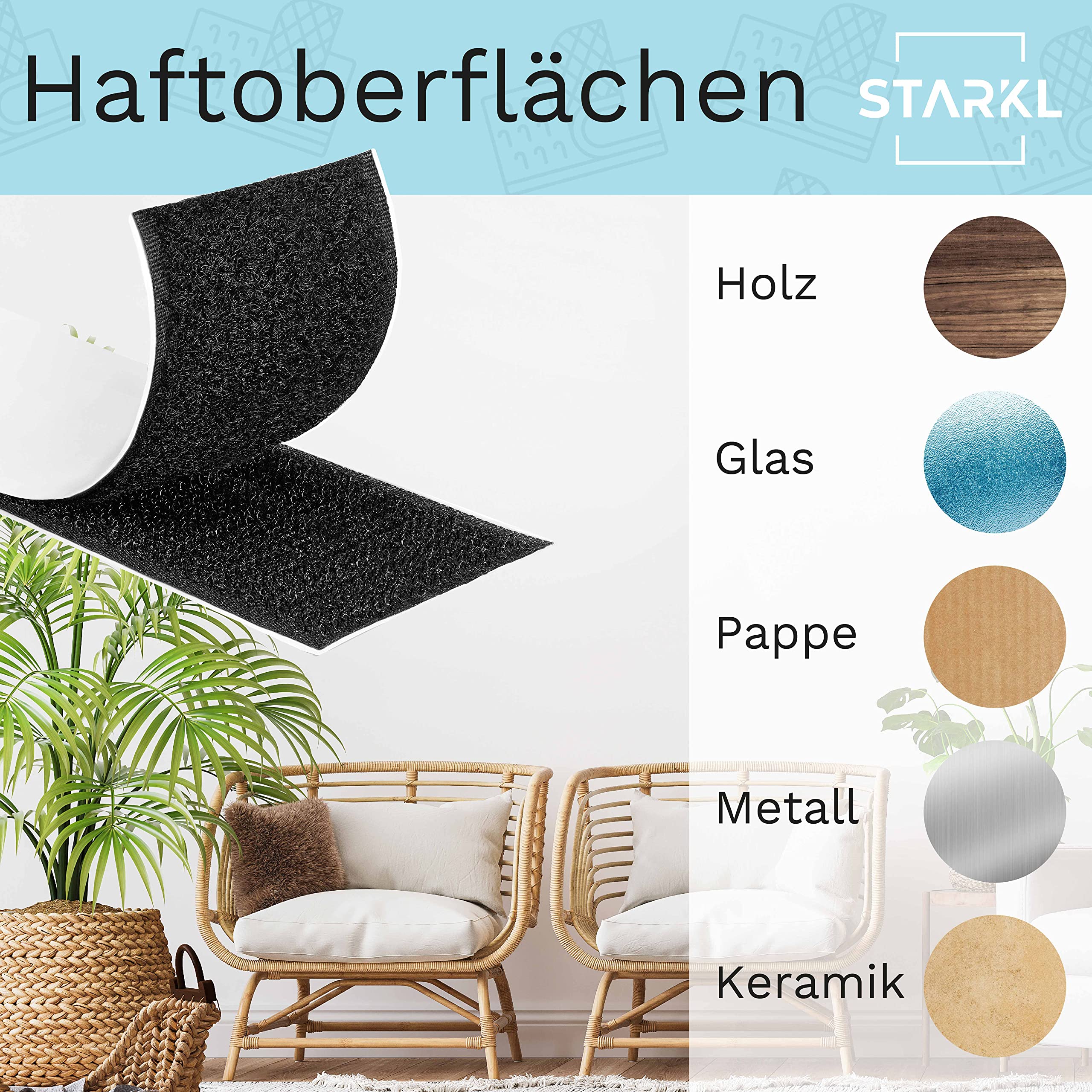 Mua STARKL® Premium Self-Adhesive Velcro Tape, Extra Strong and Velcro ...