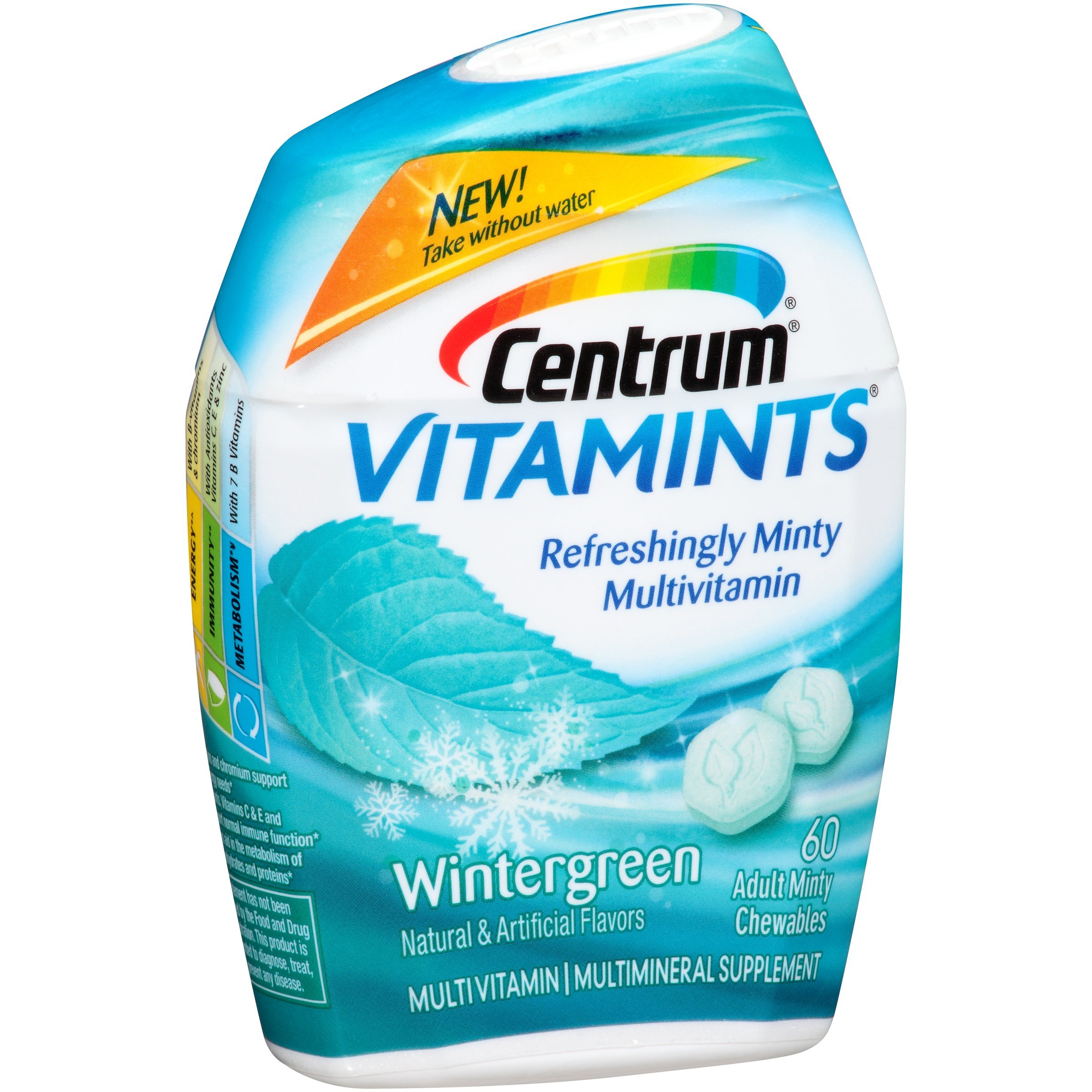 Amazon.com: Centrum VitaMints (60 Count, Cool Mint Flavor) Multivitamin ...