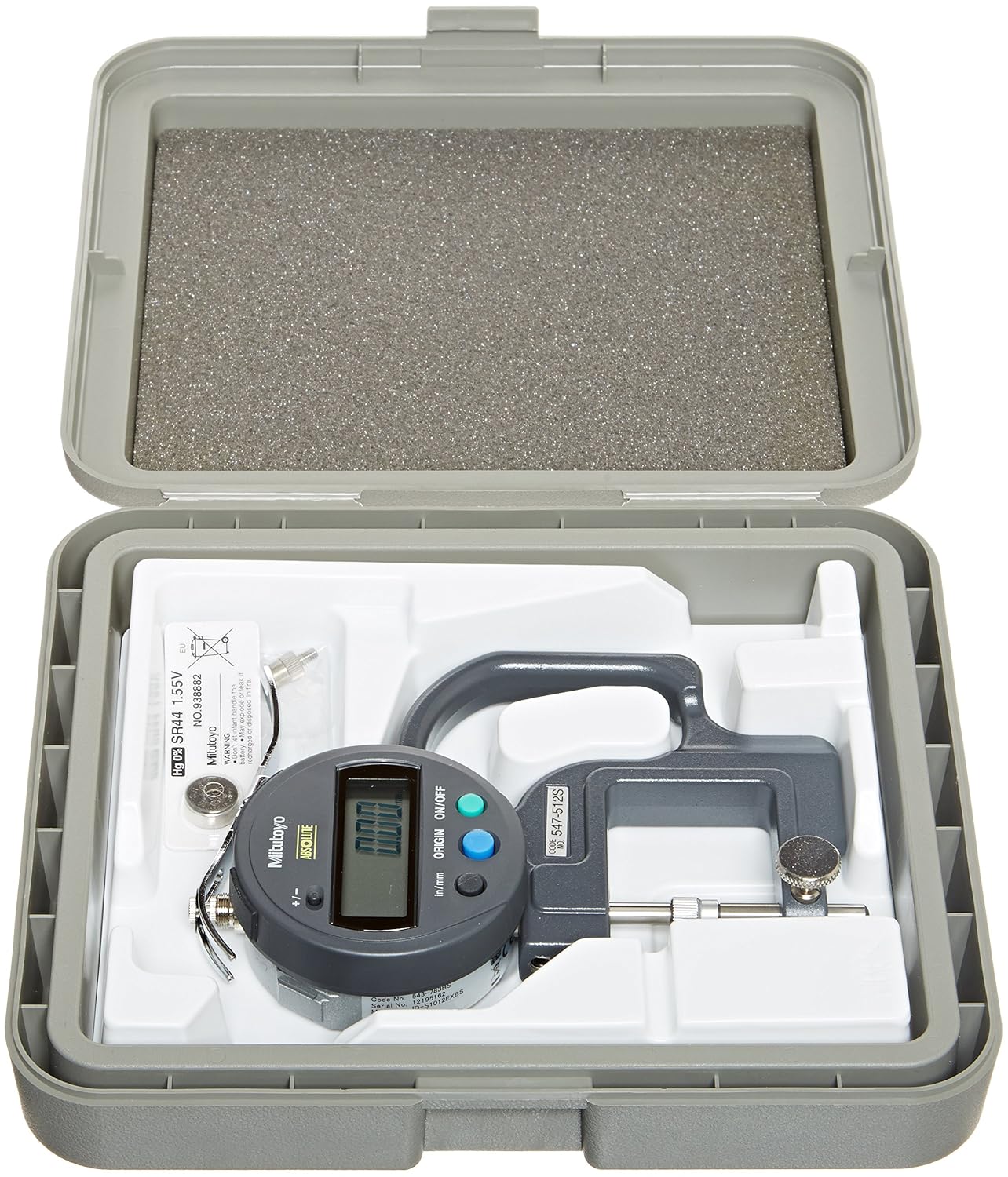 Mitutoyo 700-118-30 Digital Micrometer Quick-Mini 0-.5/0-12.7mm ...