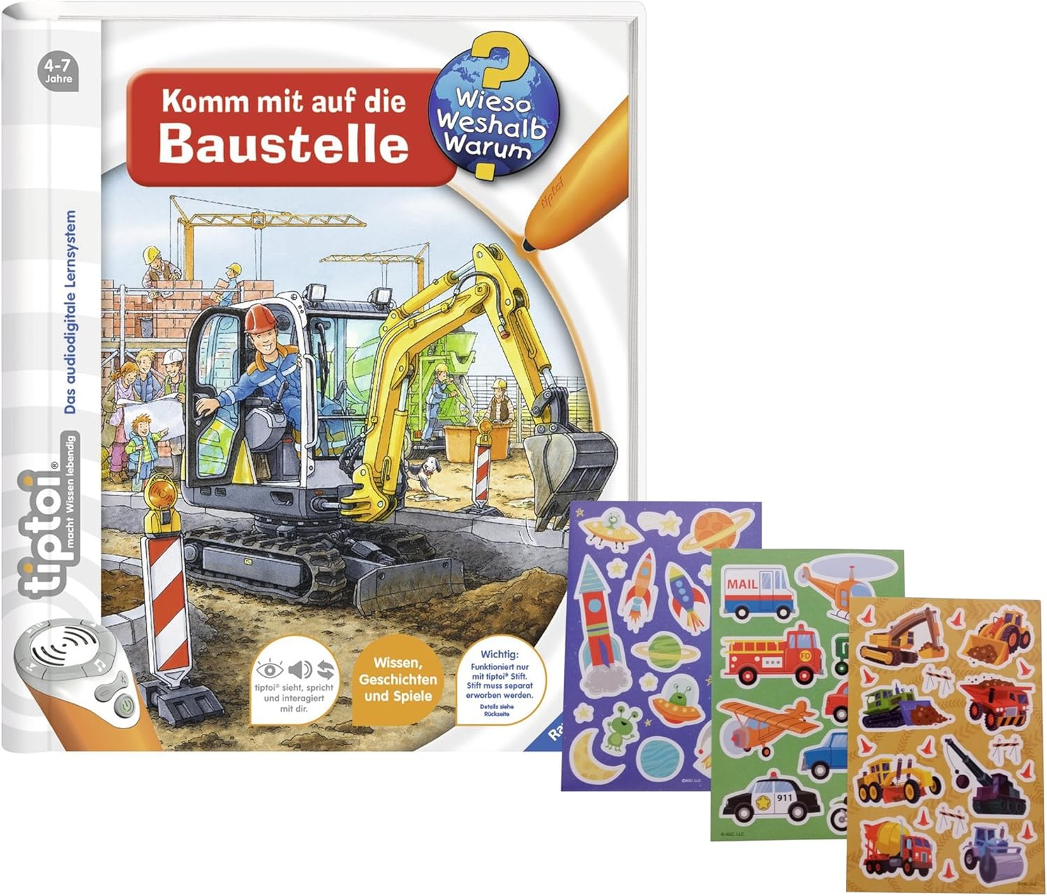 tiptoi Ravensburger Wieso? Weshalb? Warum? - Komm mit auf die Baustelle ...