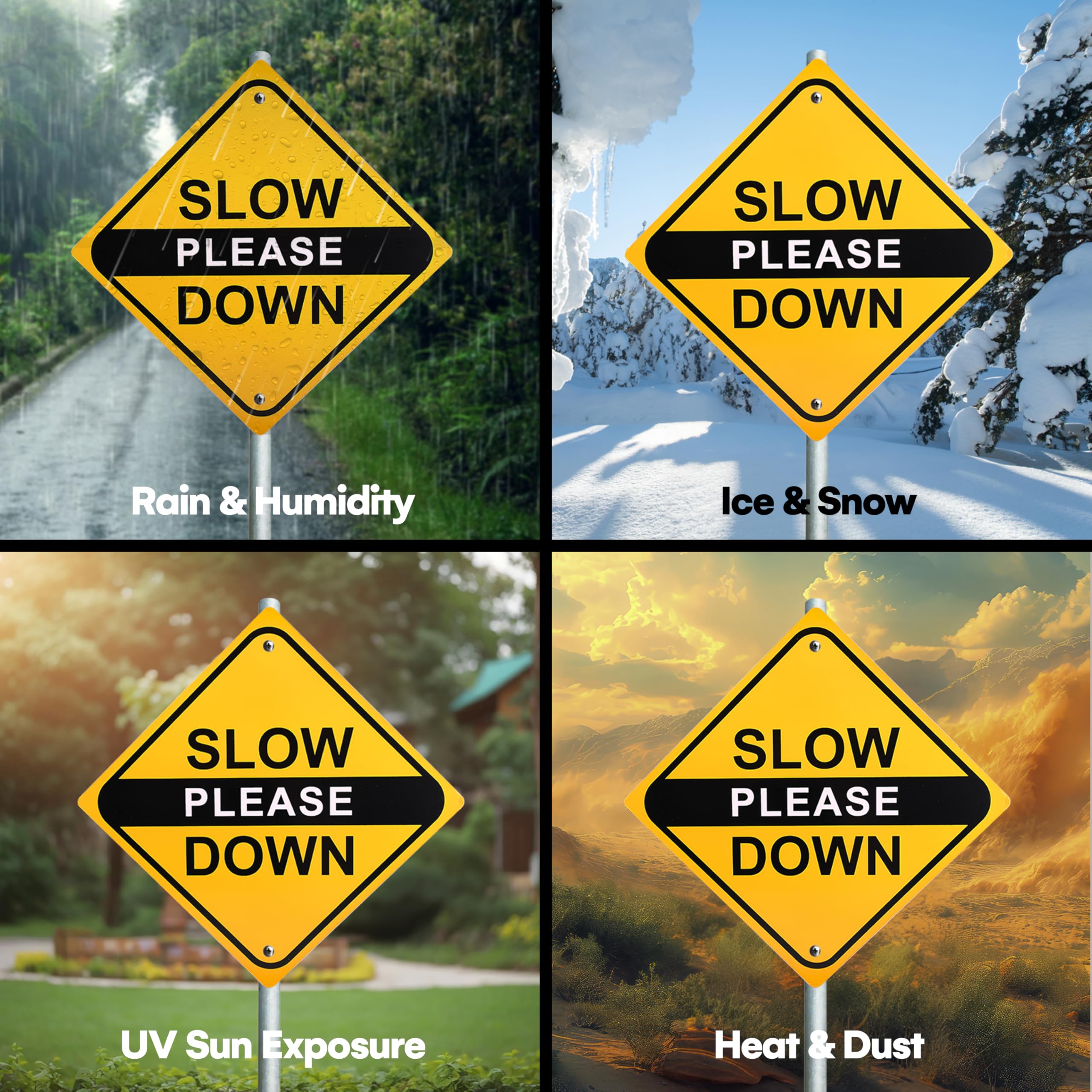 Mua Bigtime Slow Down Signs for Neighborhoods - Aluminum Signage for ...