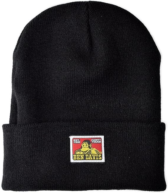 Ben Davis Beanie wool hat - Black - One Size Fits All: Amazon.co.uk ...