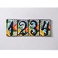 Amazon.com: Handmade Ceramic Address Number House Numbers Ceramic Tile ...
