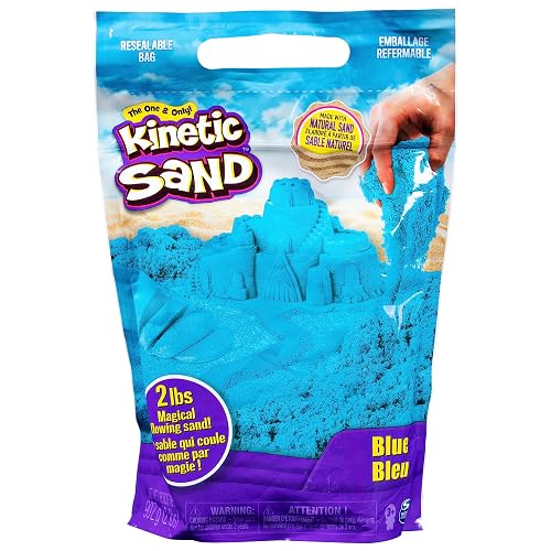 Kinetic Sand, The Original Moldable Sensory Play Sand, Blue, 2 lb ...