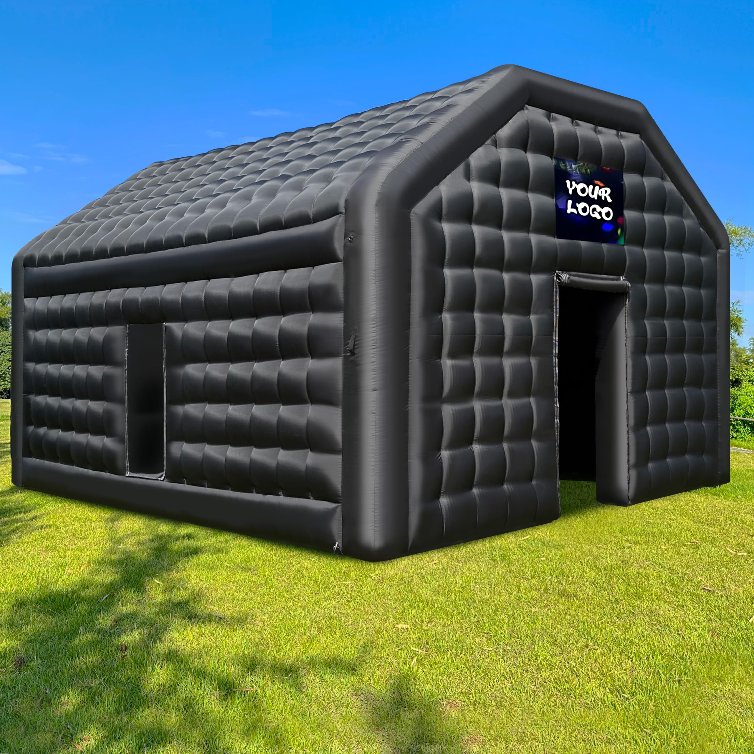 WARSUN Large Black Inflatable Nightclub 20x16.5x12Ft Inflatable Party ...