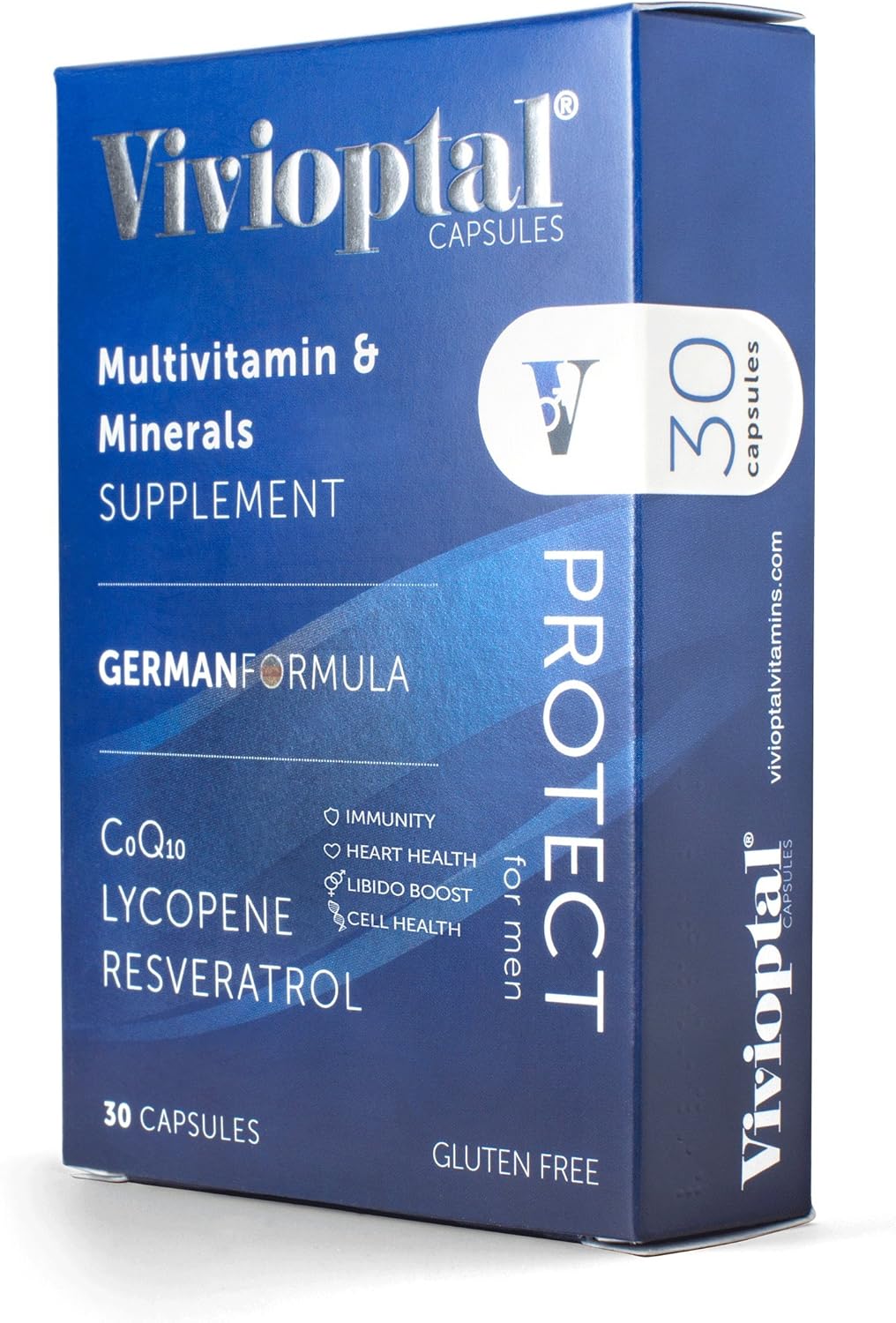 Amazon.com: Vivioptal Protect For Men 30 Capsules Multivitamin ...