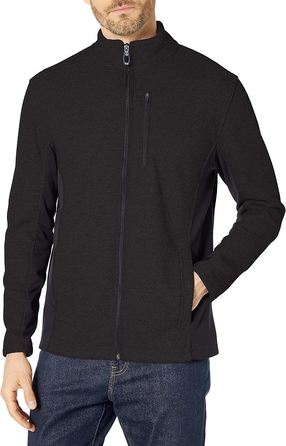 IZOD mens Advantage Performance Full Zip Fleece Jacket at Amazon Men’s ...