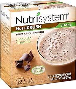 Amazon.com: Nutrisystem Nutricrush Chocolate Shake Powder Mix, 20 Pack ...
