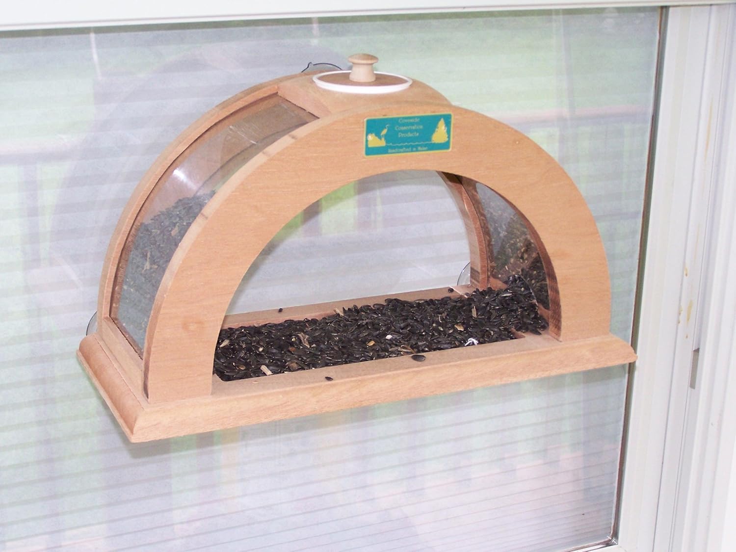 Amazon.com : Coveside Small Arched Window Bird Feeder : Wild Bird ...