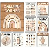 Amazon.com: Whaline 12 Sheets Calming Corner Classroom Posters Boho ...