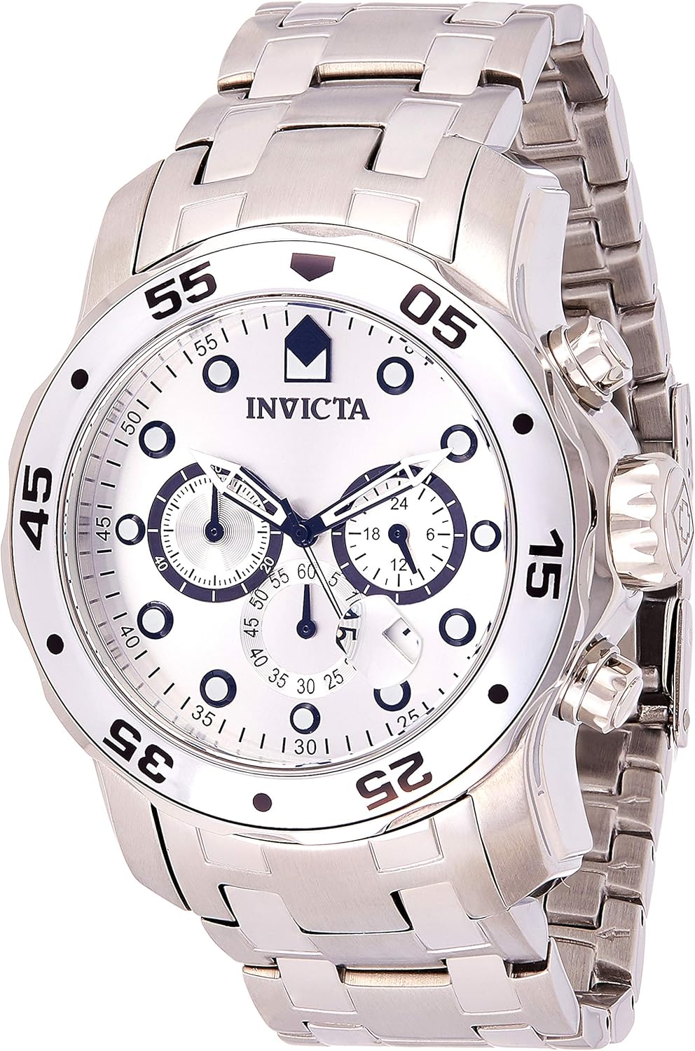 Invicta 0071 Pro Diver - Scuba Herren Uhr Edelstahl Quarz silbernen ...