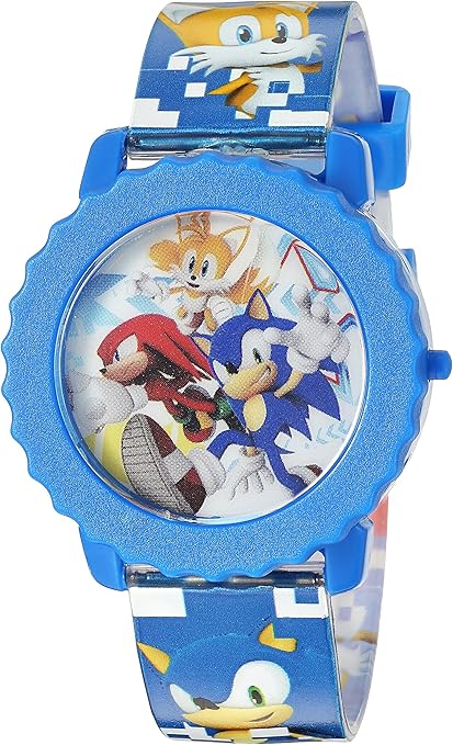 Buy Sonic the Hedgehog Kids' SNC4028 Digital Display Quartz Blue Watch ...