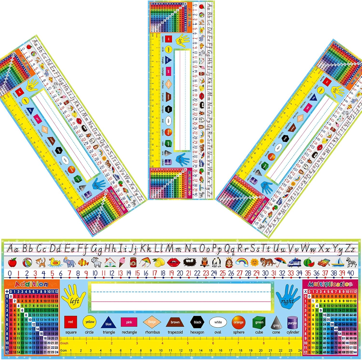 36 Pieces Desk Name Tags Plates for Classsroom,Laminated Traditional ...