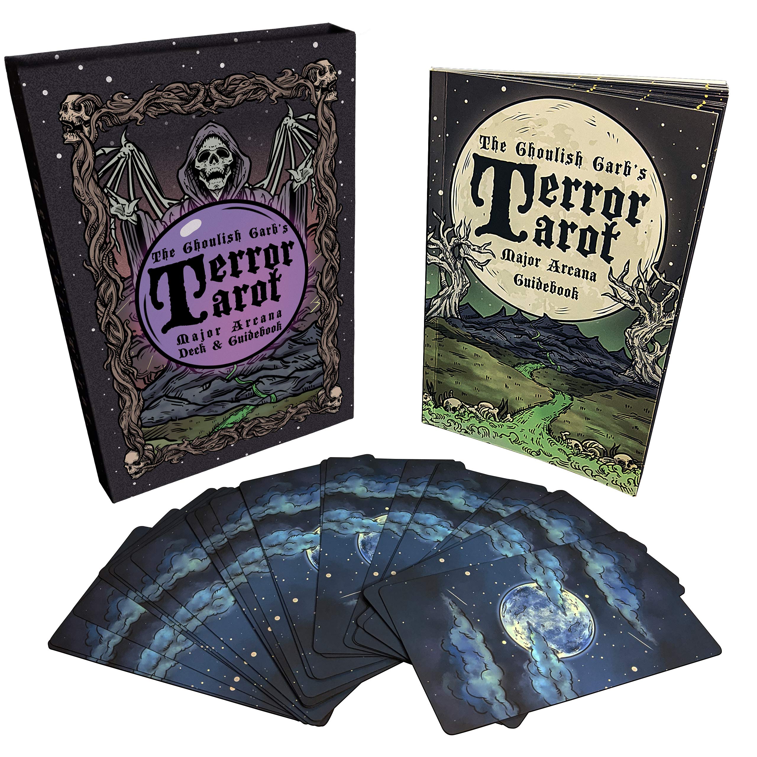Mua The Ghoulish Garb Terror Tarot Card Deck - 23 Card Major Arcana Halloween Tarot Cards and ...