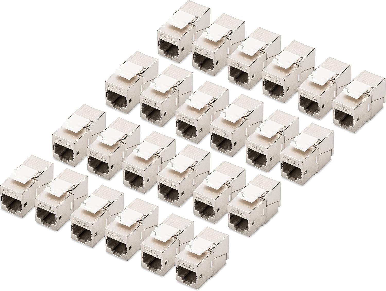 24x DIGITUS Professional CAT6A Keystone Modul, geschirmt, Bis zu 500 ...