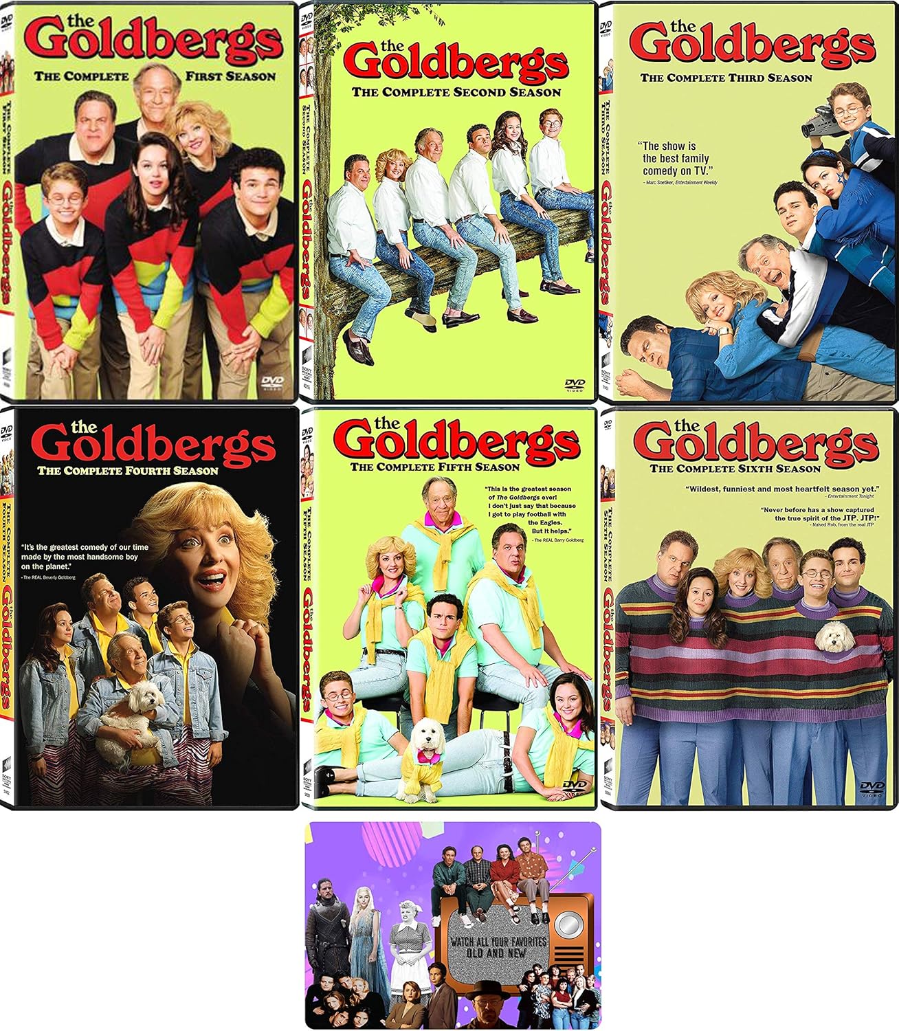 The Goldbergs: TV Series Seasons 1-6 DVD Collection with Bonus Art Card ...