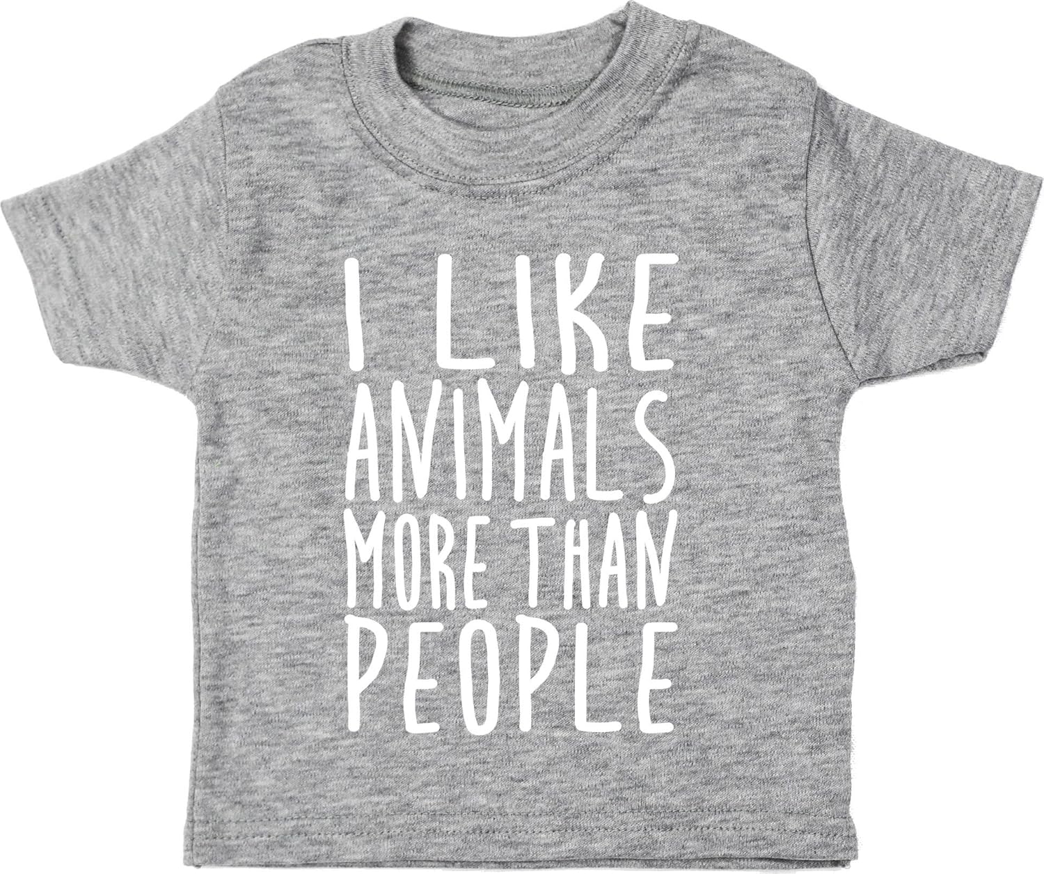 Hippowarehouse I Like Animals More Than People Baby Unisex t-Shirt ...