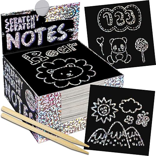 Purple Ladybug Silver Holographic Scratch Art Mini Notes - Scratch Art ...