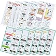 Amazon.com: Quarterhouse Spanish Verbs & Beginner Vocabulary Poster Set ...