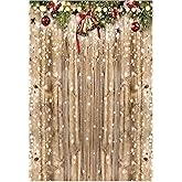 Amazon.com : Funnytree 7x5ft Rustic Christmas Barn Door Backdrop for Photography Merry Xmas Wood ...