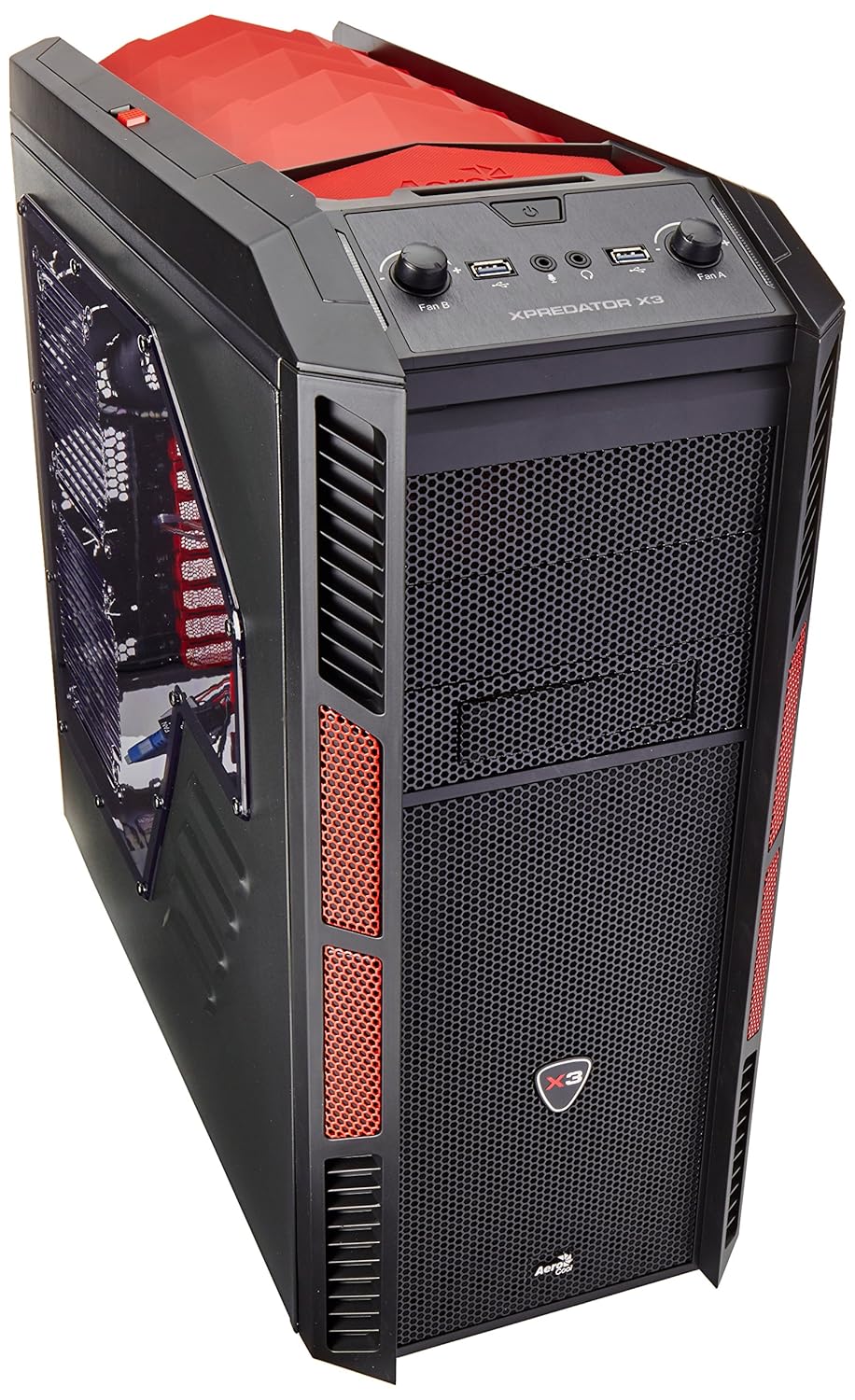 AeroCool Xpredator-X3 Devil Red Edition PC-Gehäuse: Amazon.de: Computer ...