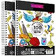 Amazon.com: Artisto 9x12" Premium Sketch Book Set, Spiral Bound, Pack ...