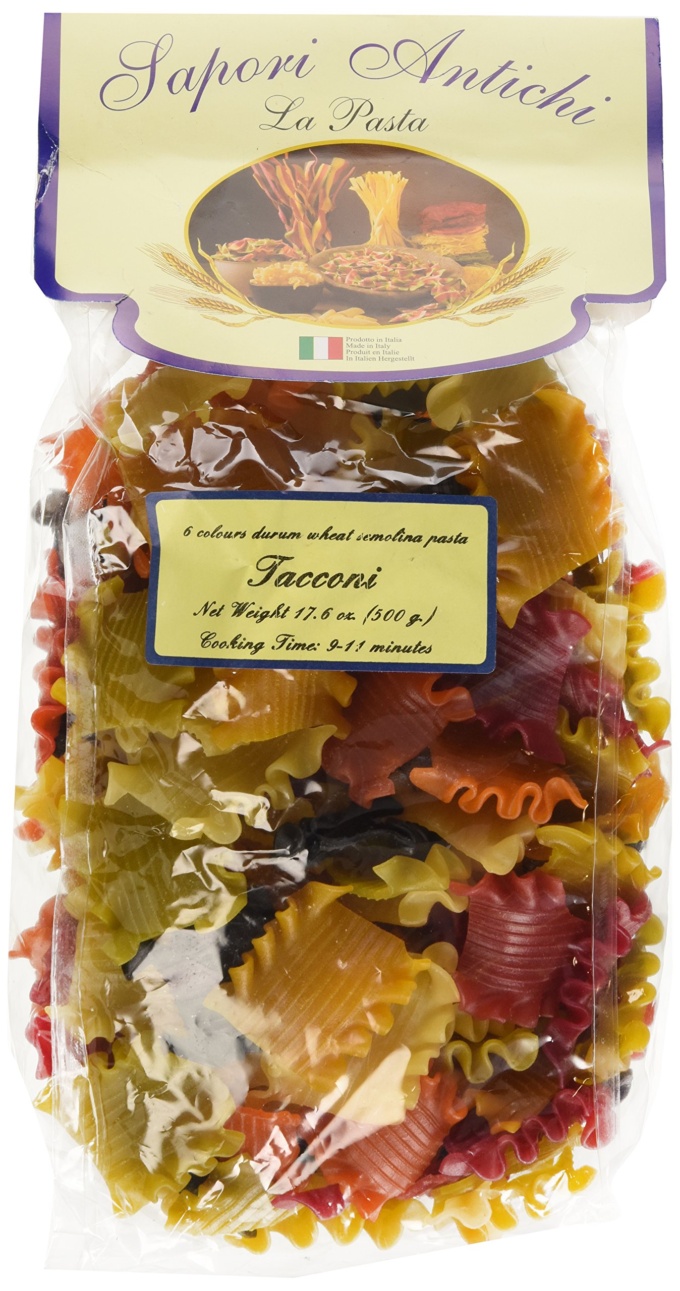 Amazon.com : Sapori Antichi Pasta, Multicolor Farfaline Bowtie, 8-Ounce ...