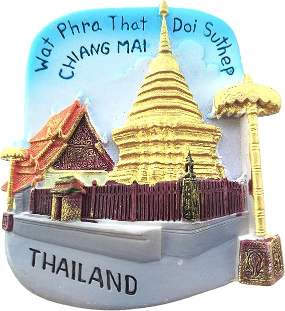 Amazon.com: Chiang Mai Thailand 3D Refrigerator Magnet Travel Sticker ...