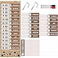 Amazon.com: Daily Schedule Pocket Chart, Burlap Classroom Chart with 13 ...
