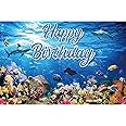 Amazon.com : Under The Sea Party Background Happy Birthday Background ...
