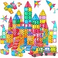 Amazon.com: Jasonwell Magnetic Tiles Kids Magnetic Blocks Building Sets ...