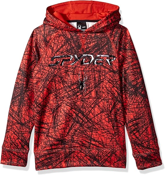 Amazon.com: Spyder Boys' Big Scribed Pullover Hoody, Volcano, L: Clothing
