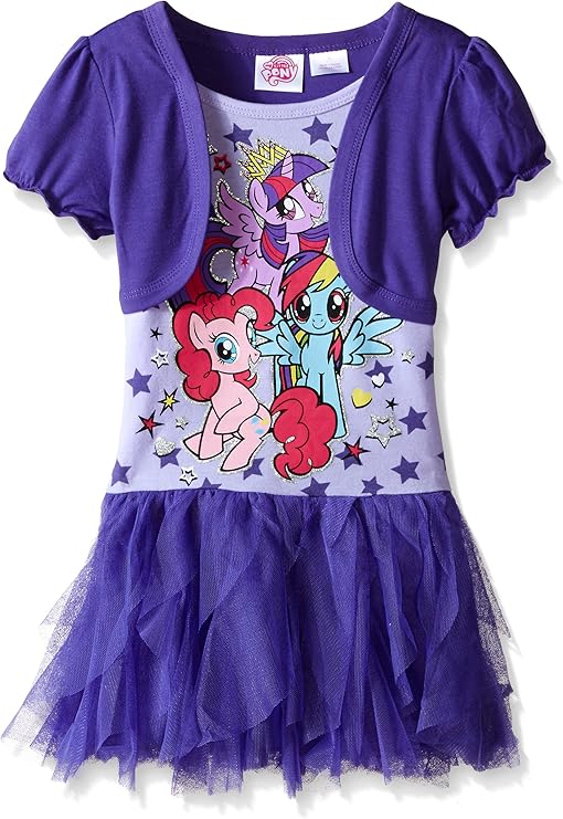 Amazon.com: My Little Pony Girls' Dress with Bow Back: Clothing