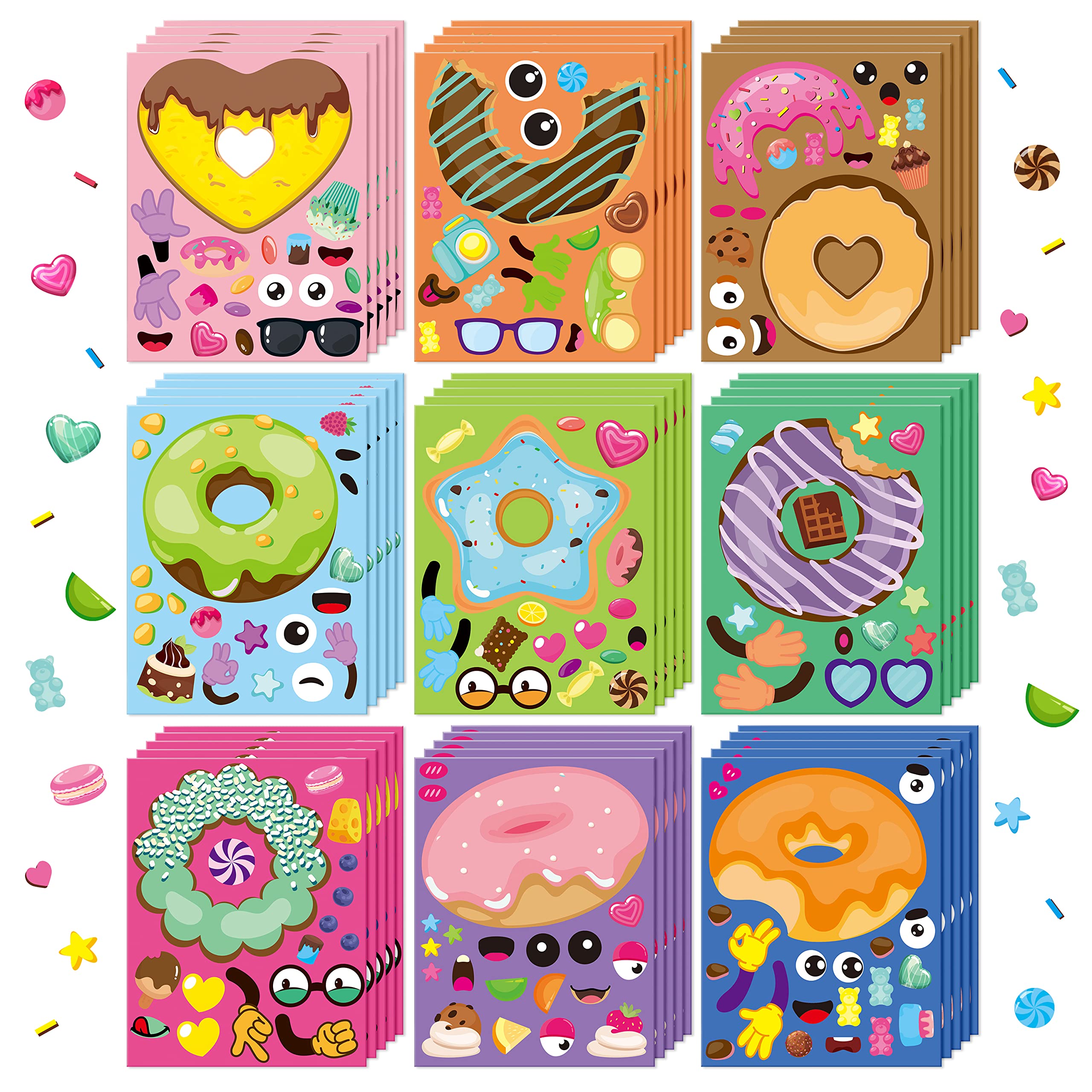 Summer Face Stickers Party Make a Cute DIY Face Sticker Sheets, Make ...